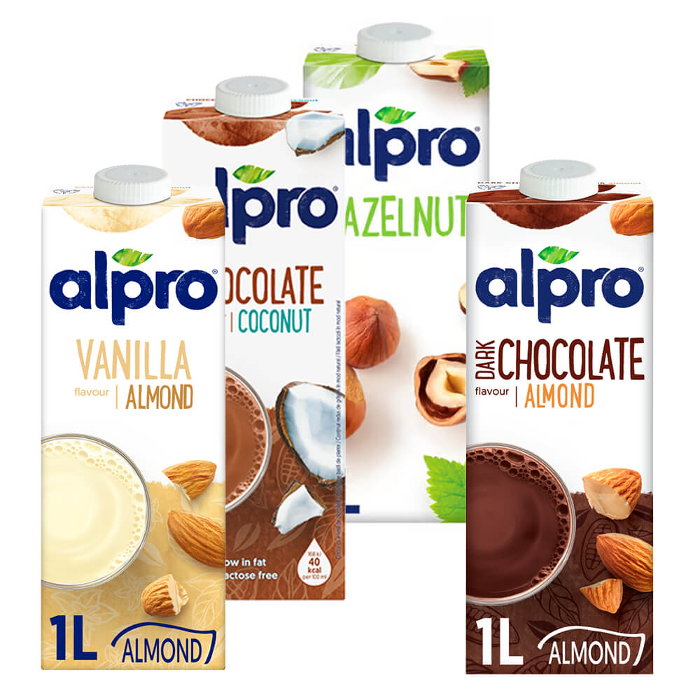 Alpro Növényi alapú premium ital csomagajánlat 4x 1000 ml - CareClub.hu